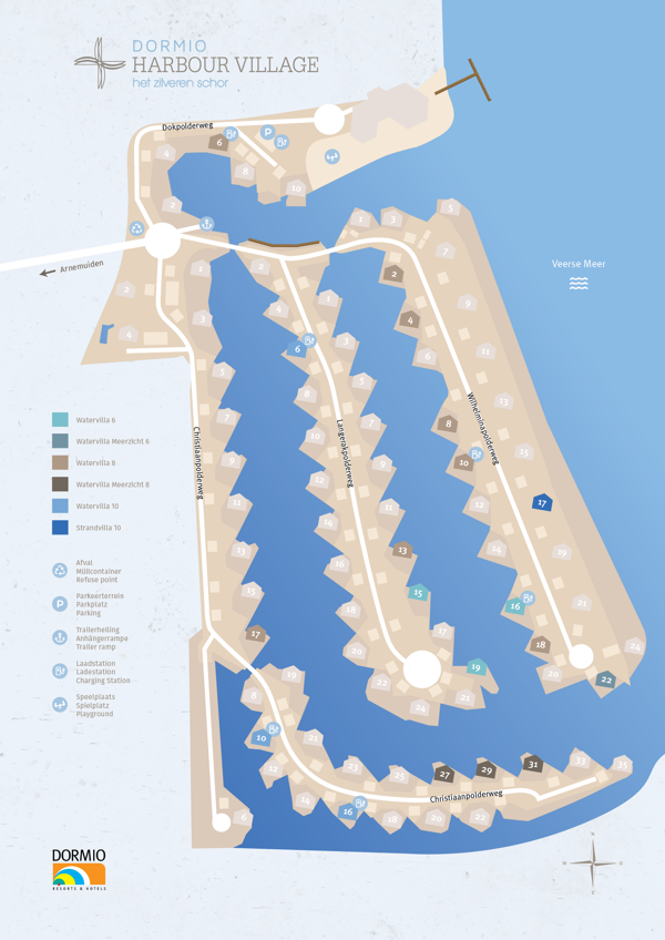 Map of the villa park | Dormio Harbour Village